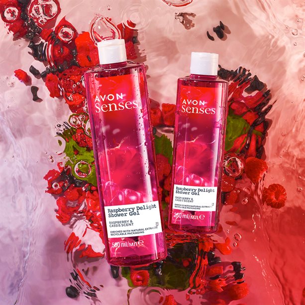 Senses Raspberry Delight Shower Gel 250ml - Avon South Africa