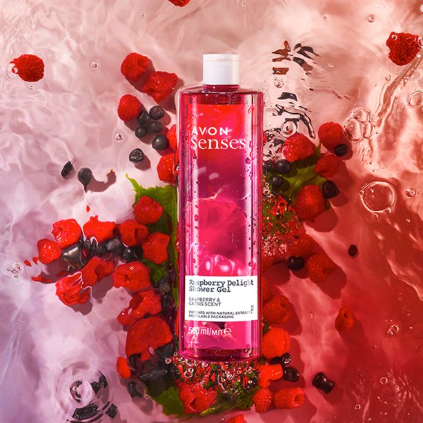 Senses Raspberry Delight Shower Gel 500ml - Avon South Africa
