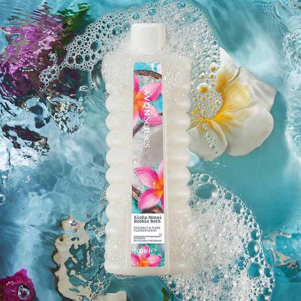 Senses Aloha Monoi Bubble Bath 500ml - Avon South Africa
