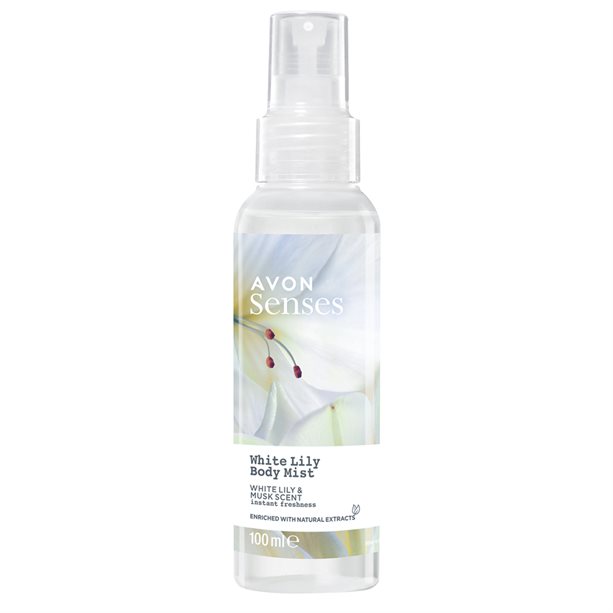 Senses White Lily Body Mist 100ml - Avon South Africa